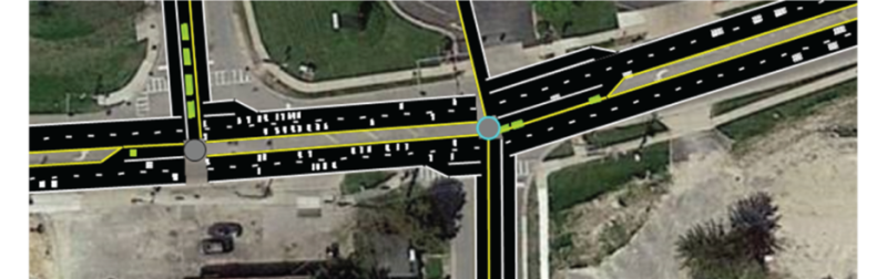 Modeling the Case of Split-Phase for Two Displaced T-Intersections Two ...